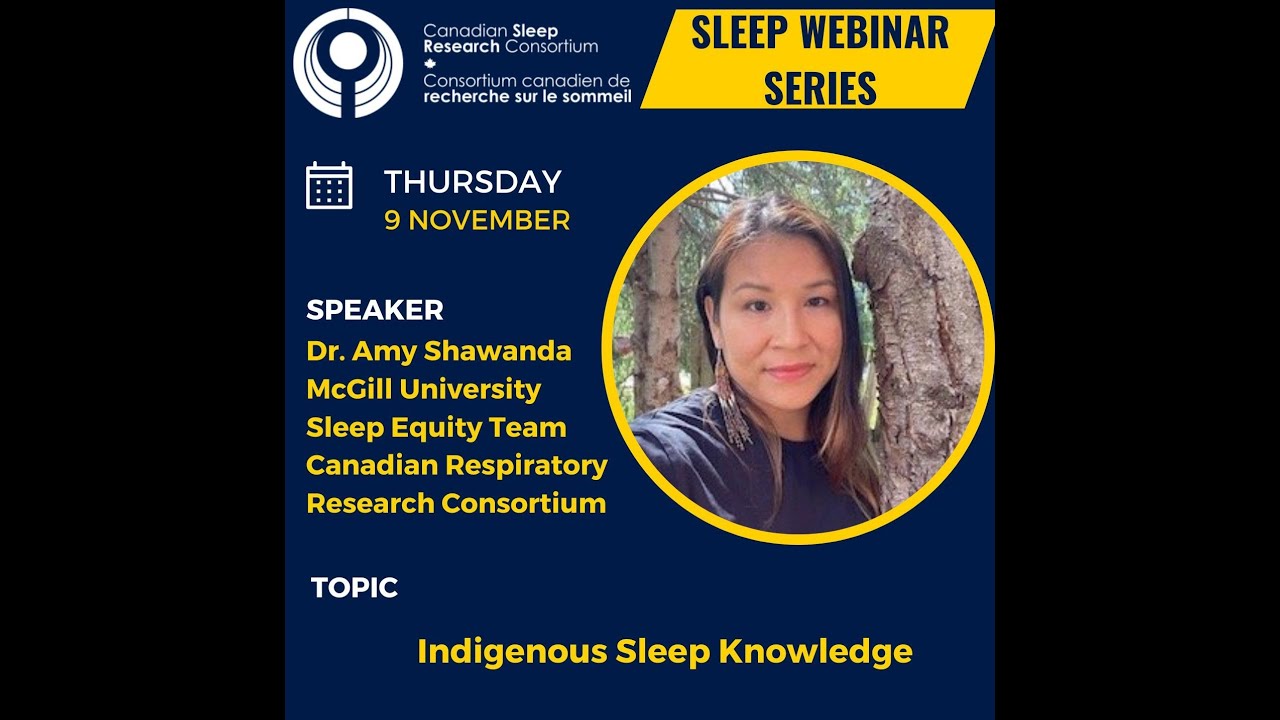 Webinar - Indigenous Sleep Knowledge - YouTube