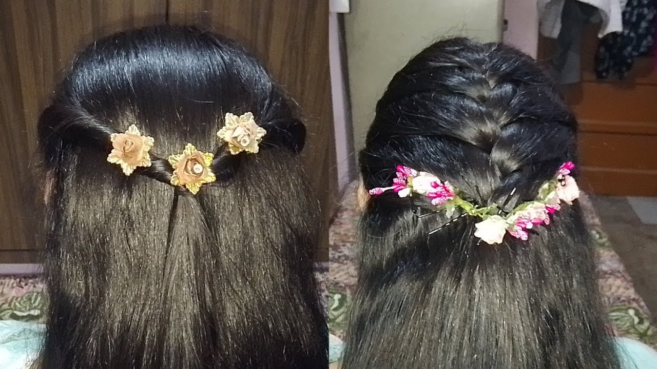 simple hairstyle for loose hair||hairstyle for women loose hair ...