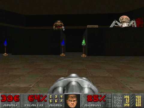 Doom: Cyberdemon vs. Spider Mastermind - YouTube