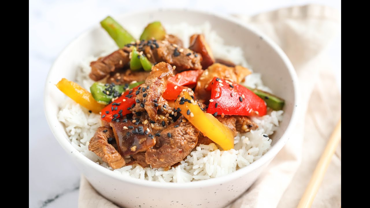 Rainbow Beef Stir Fry - YouTube