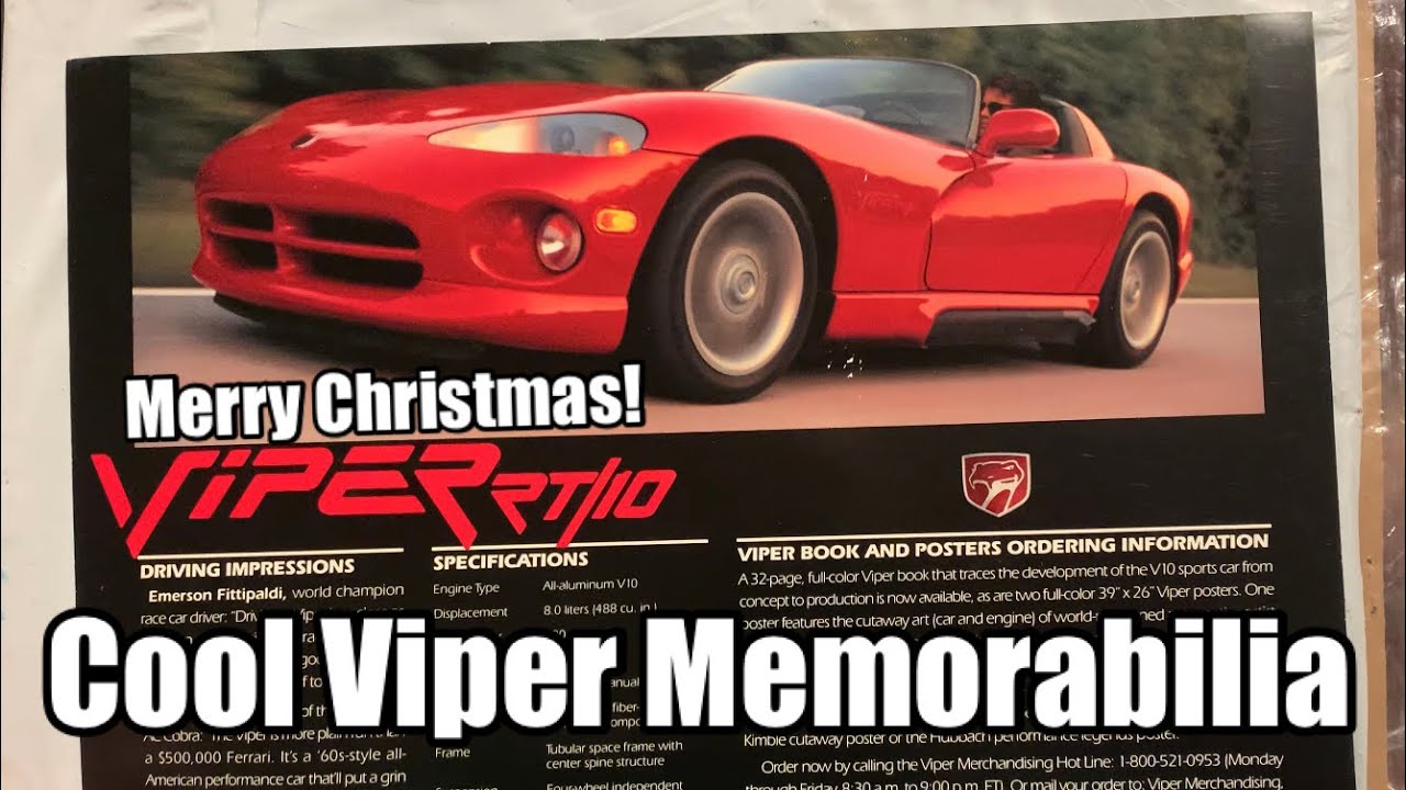Viper Memorabilia for Christmas - ‘93 Dodge Viper RT/10 - YouTube