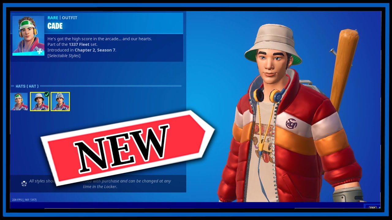 NEW * CADE SKIN !!! fortnite item shop august 28 2021 - YouTube