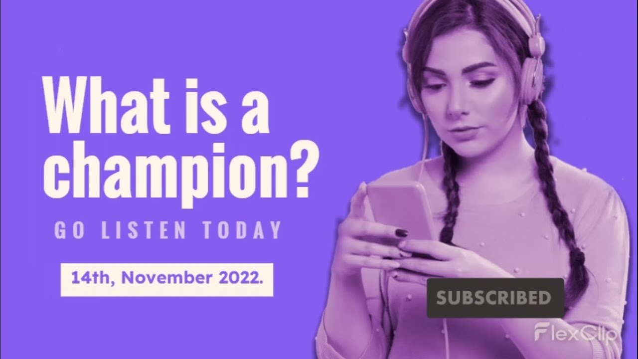 Podcast No.1 What is a champion - Learn English in English - YouTube