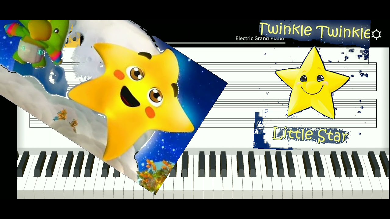 Twinkle Twinkle little star |Super easy piano tutorial - piano music ...