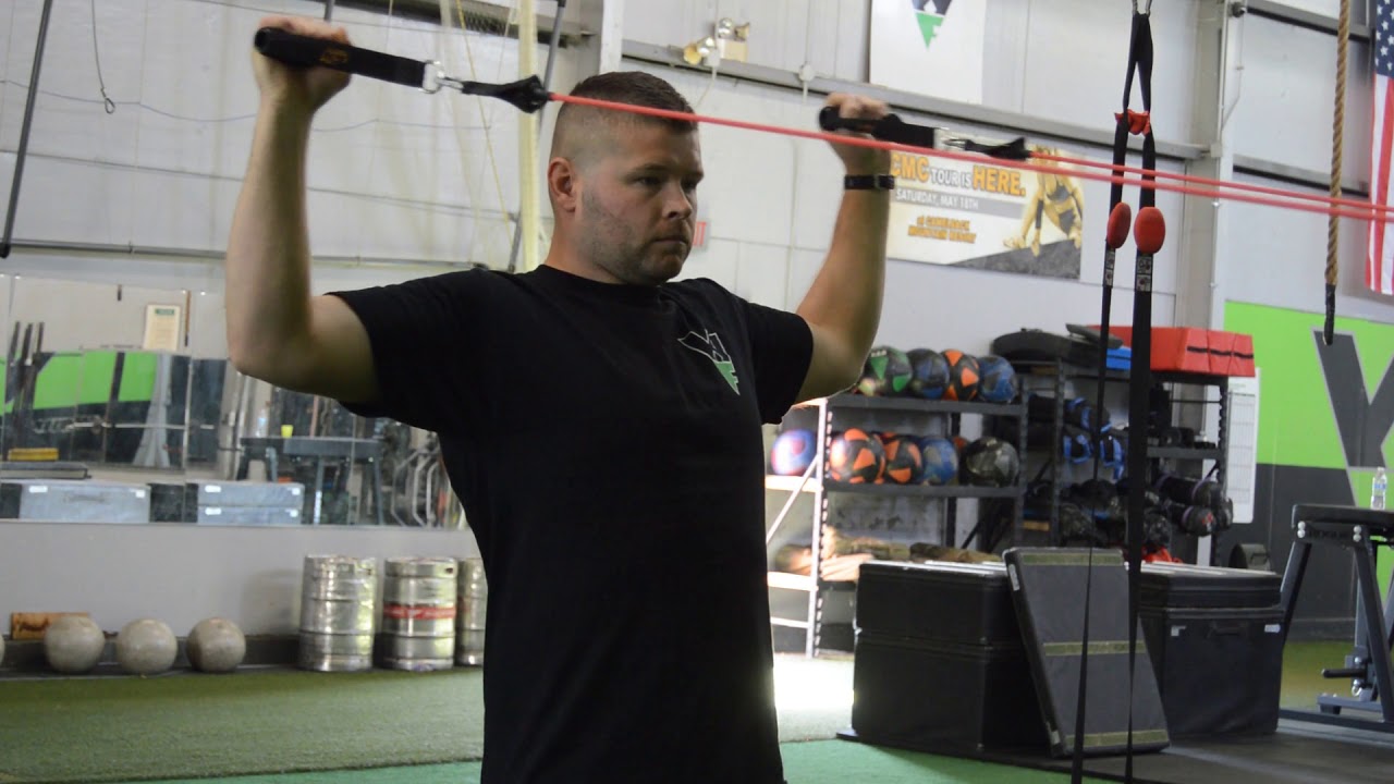 Band Horizontal External Rotation Shoulder High - YouTube