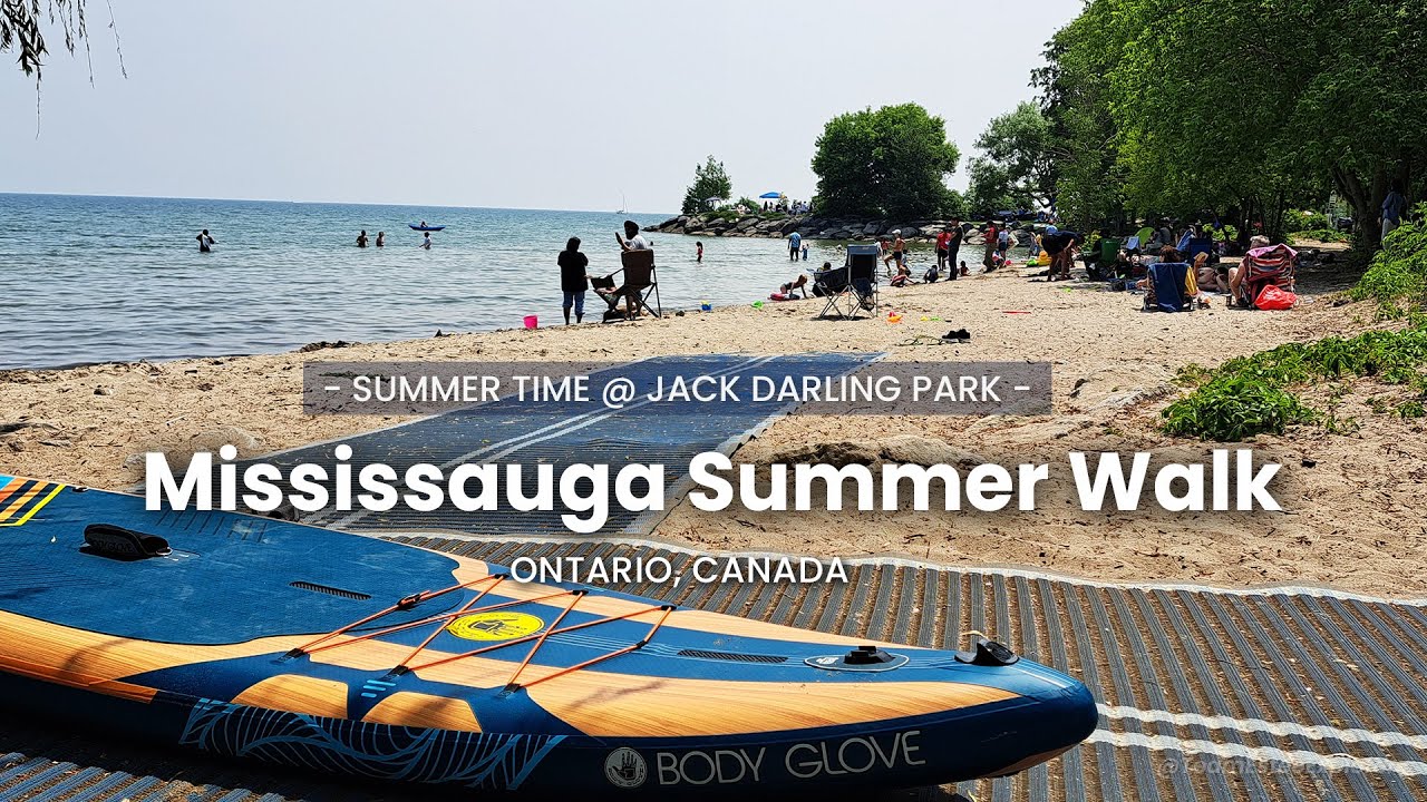 Jack Darling Memorial Park Walk: Mississauga 4K Summer Beach Walk (West ...