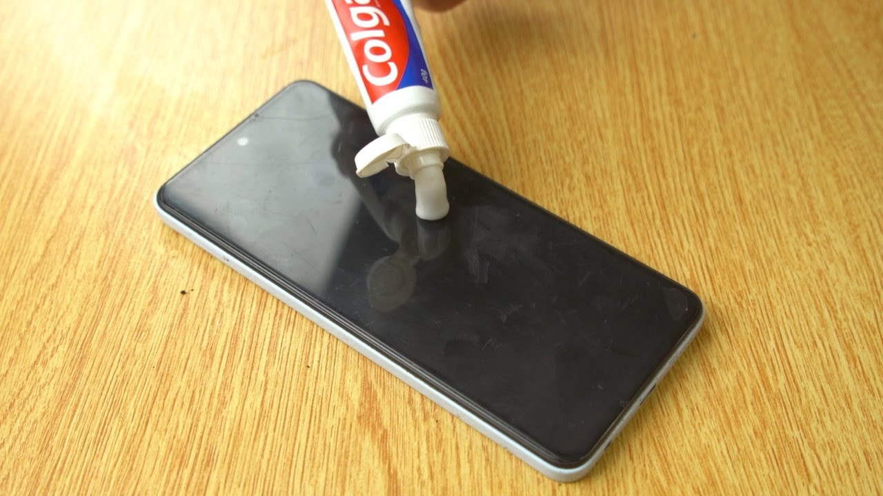 Rub Toothpaste on Your PHONE Screen and THIS Happens! - YouTube
