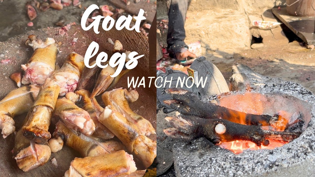 Goat legs cutting full process/good skills/#goat #cutting #youtube ...