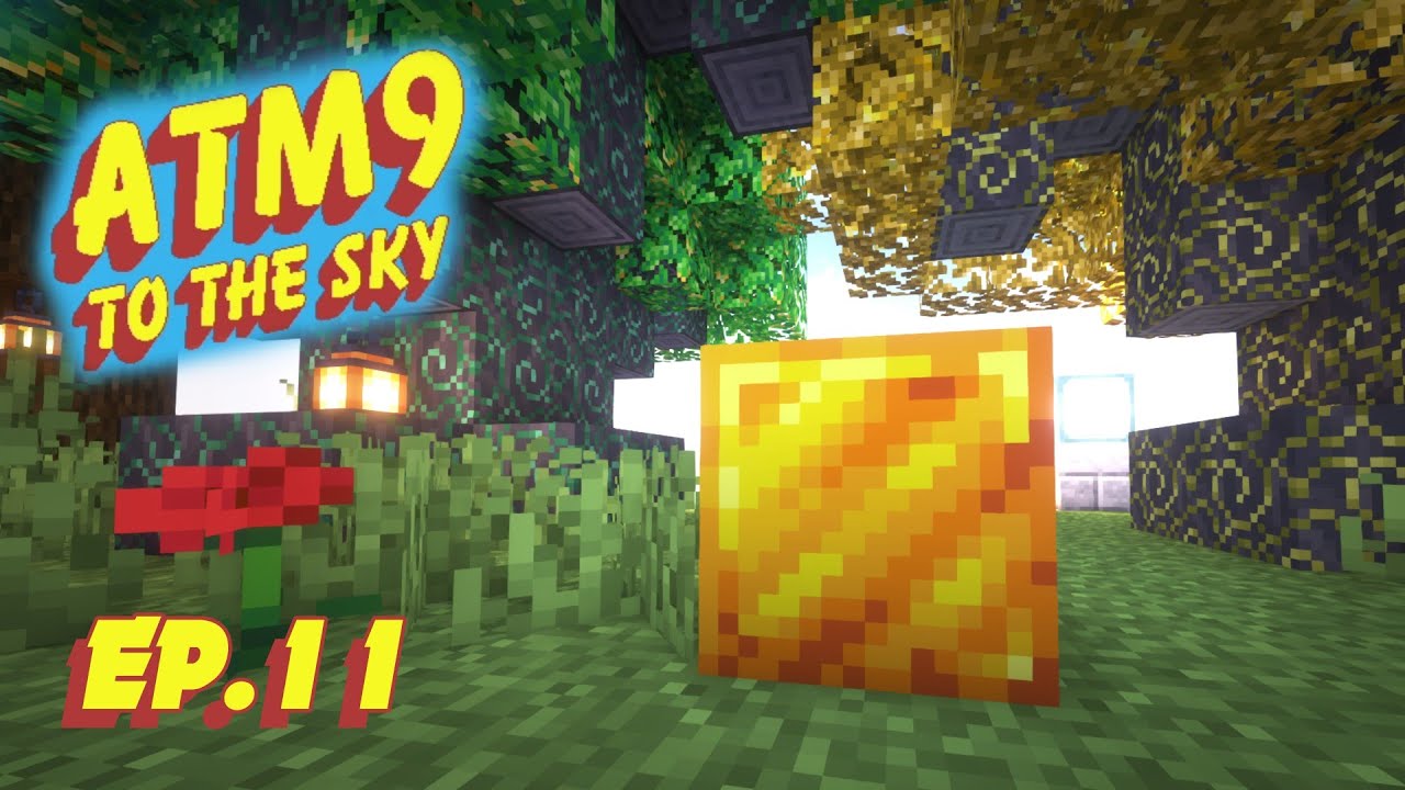 Going Nitro to Allthemodium in ATM9 To the Sky Block Ep.11 Minecraft ...