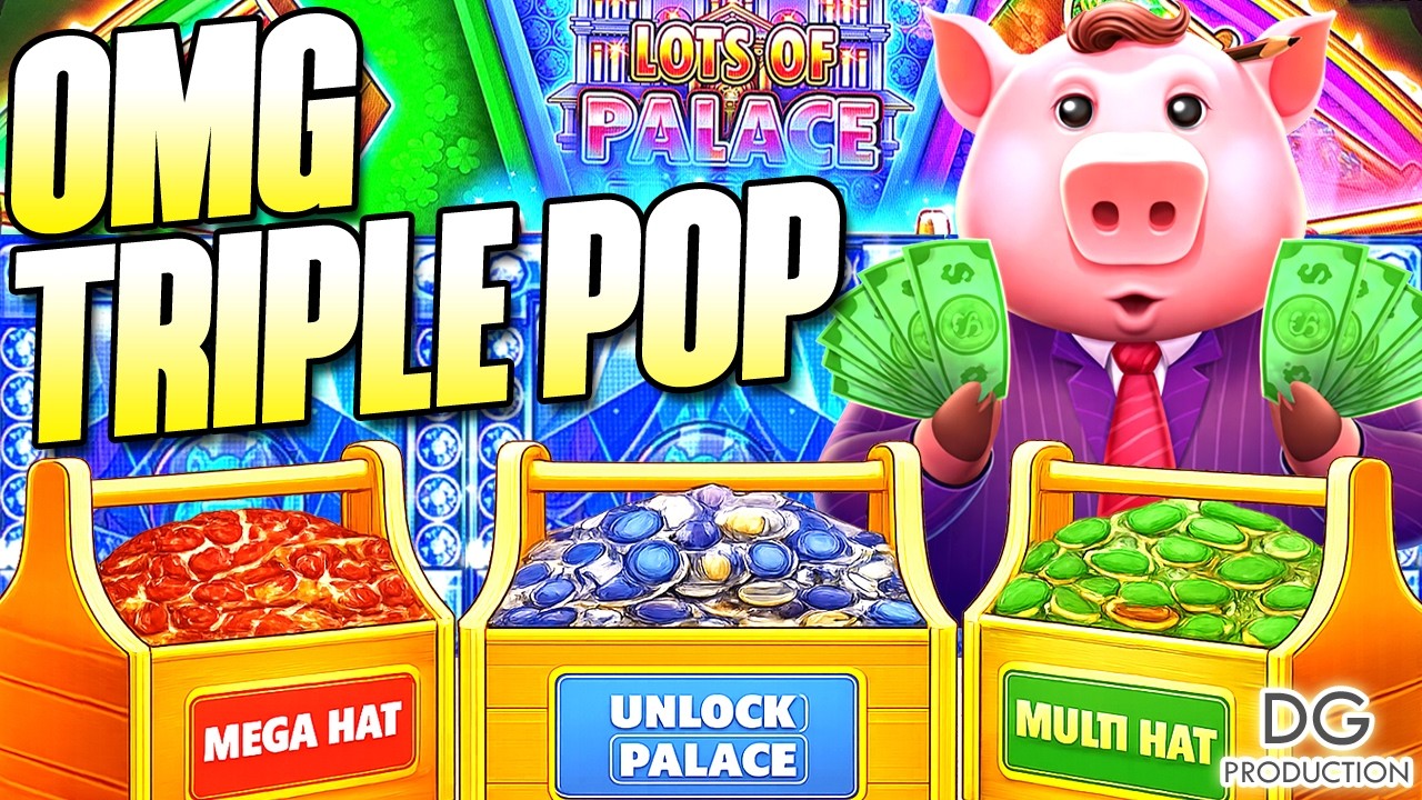 🚨OMG🚨TRIPLE POP NEW HUFF N LOTS OF PUFF PALACES SLOT MACHINE REVEAL BIG ...