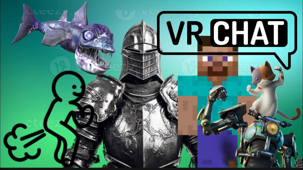 FUN TIMES IN VR CHAT! (Giant Steve, Monster fish, Guy farting on ...