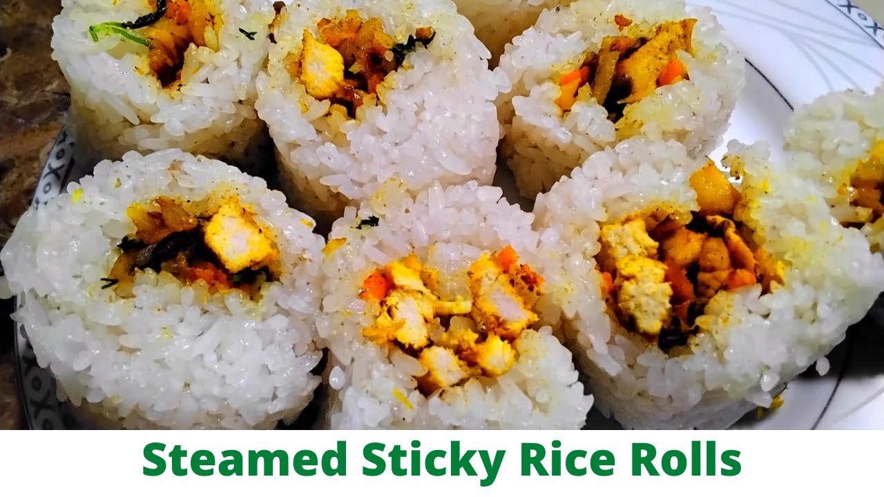 আঠা বিন্নি ভাতের রোল | Perfect Steamed Sticky Rice Rolls | How to Make ...