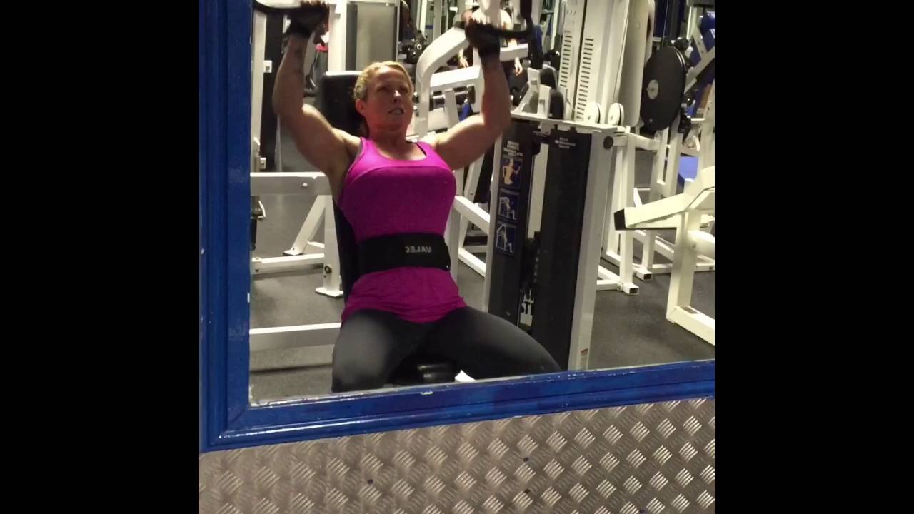 Sarah Hallett's shoulder workout 30/5/16 - YouTube