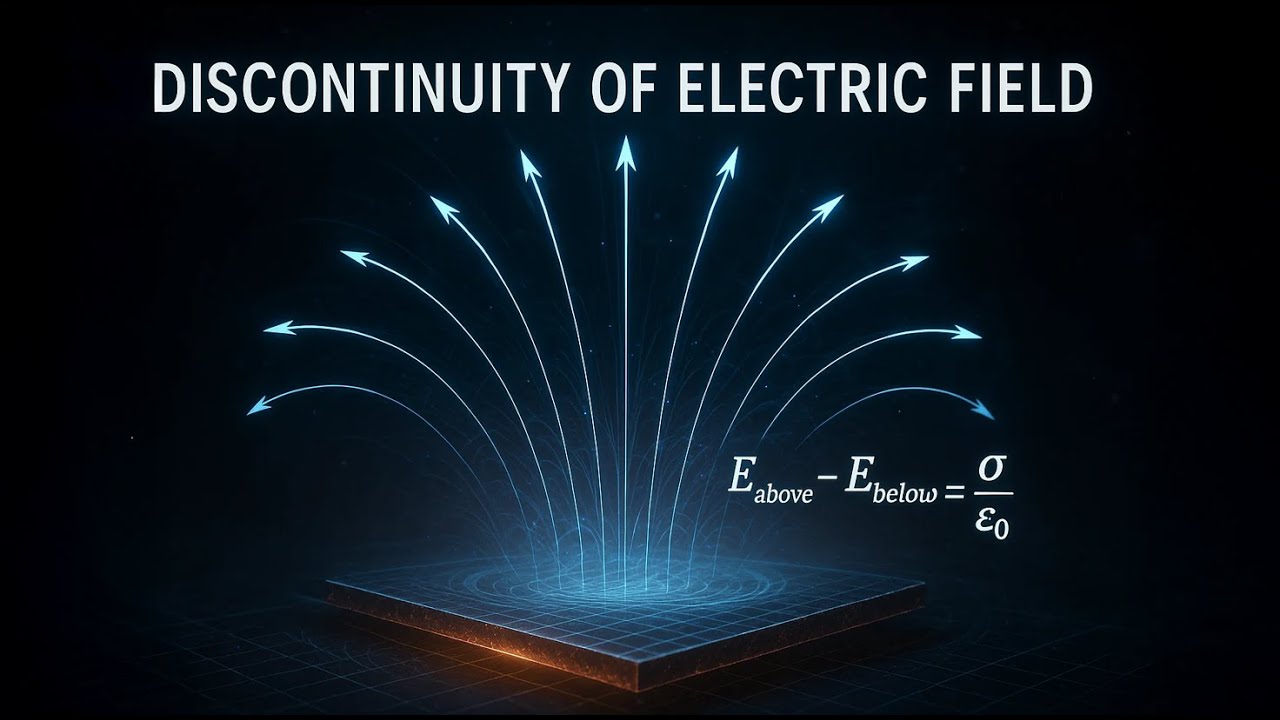 Why is the Electric Field Discontinuous at a Charged Surface? - YouTube