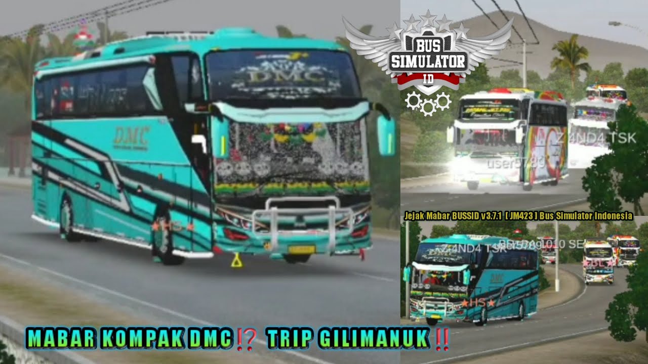 konvoi bussid kompak DMC ⁉️ trip gilimanuk || Bus Simulator Indonesia #bussimulatorindonesia ...