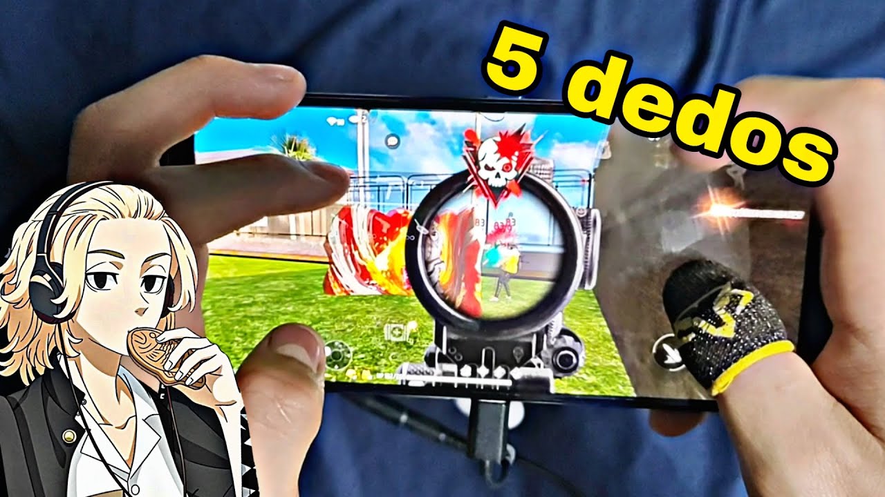 MELHOR HUD DO FF?? HUD 5 DEDOS. Mov de emulador!!! - YouTube