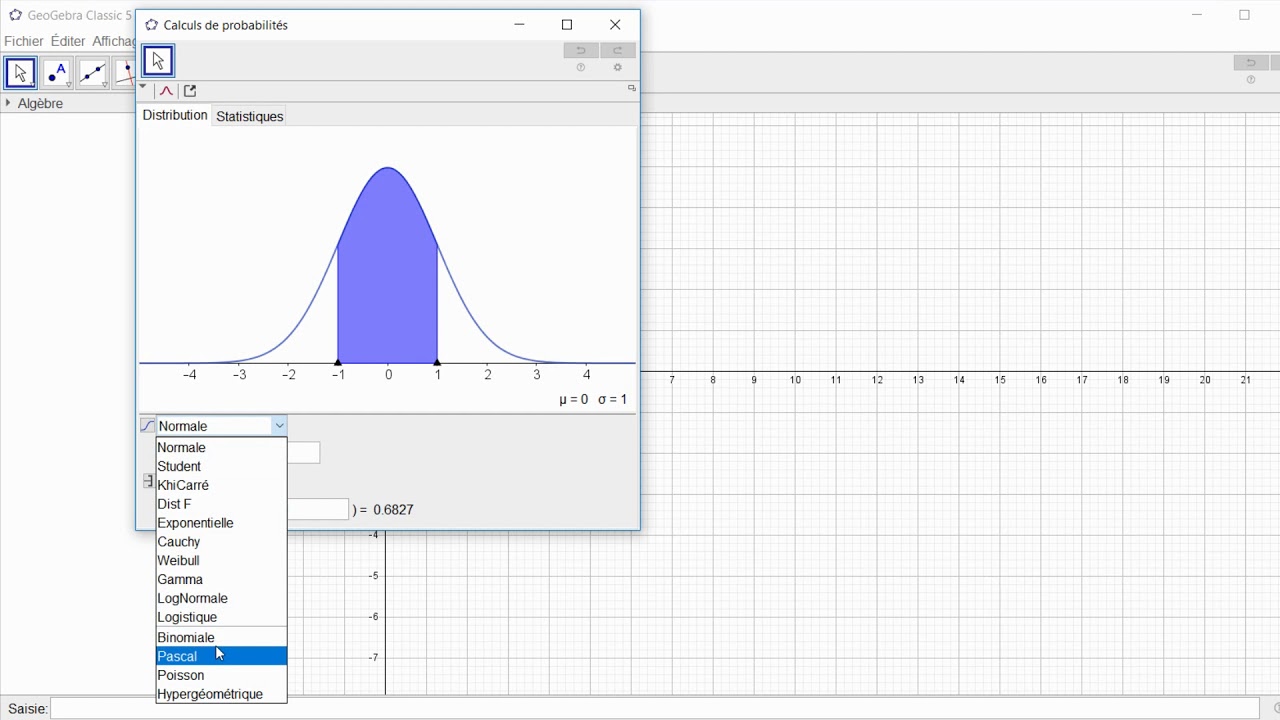 Geogebra : calculs de probabilités - YouTube