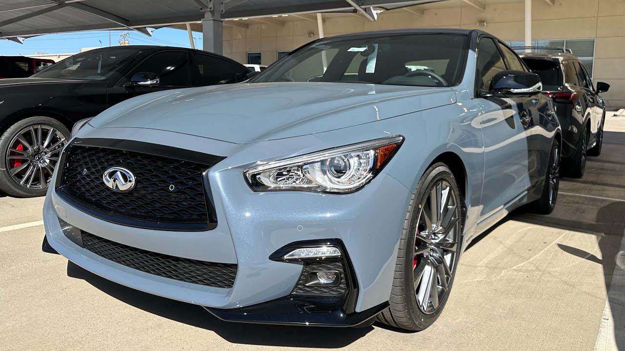 Slate Gray 2024 INFINITI Q50 Red Sport 400 - YouTube