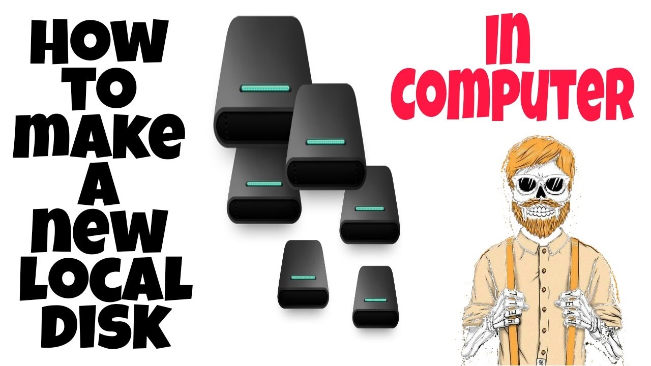How to make a new local disk in computer.... - YouTube