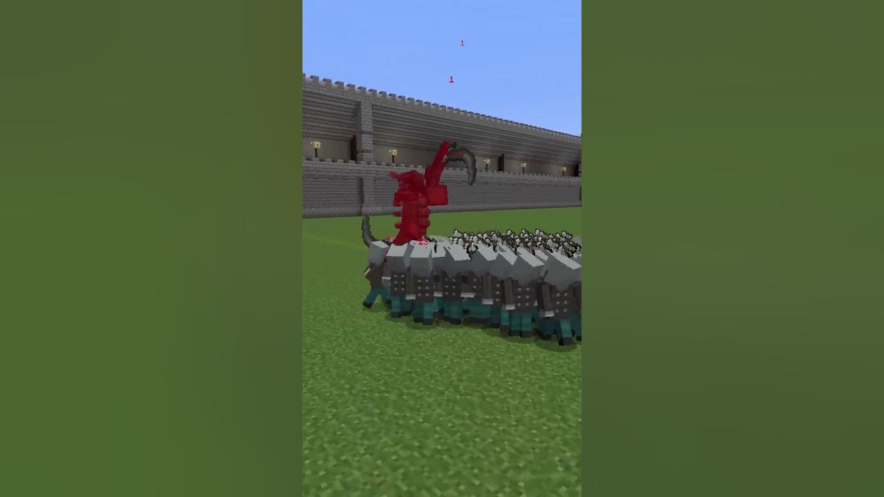 Mutant Wither Skeleton Vs Vindicator Raid Minecraft Mob Battle Youtube