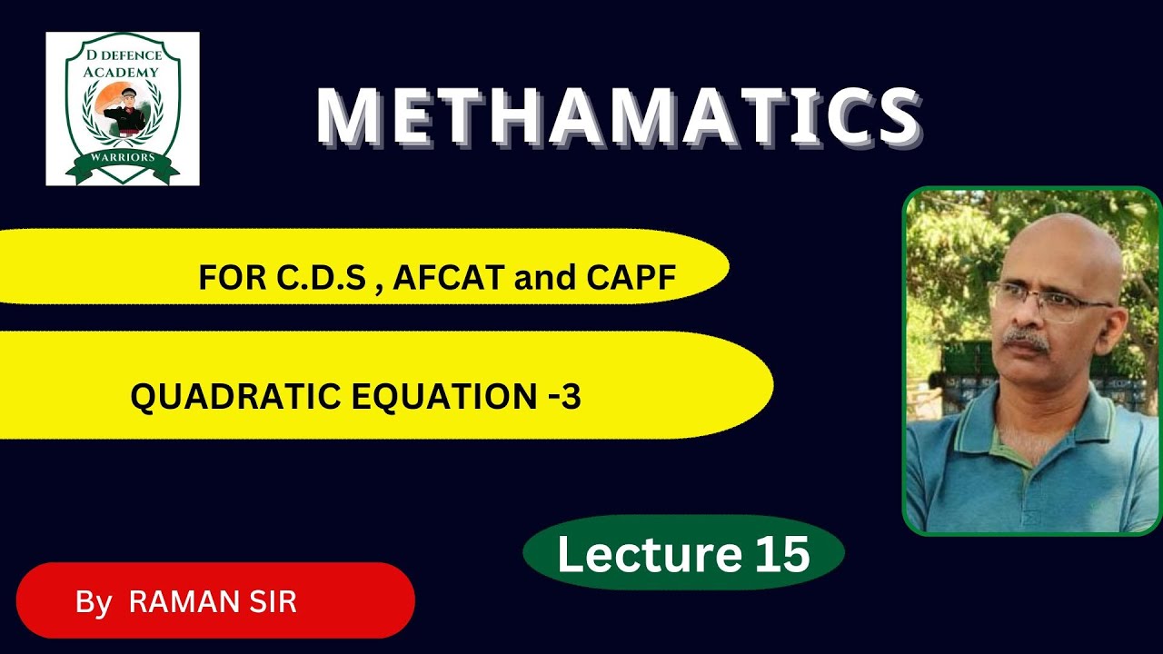Quadratic Equation 3 - YouTube