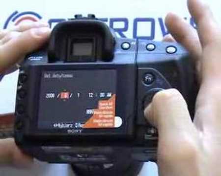 Sony Alpha 300, 350 - Menu aparatu - funkcje podstawowe - YouTube