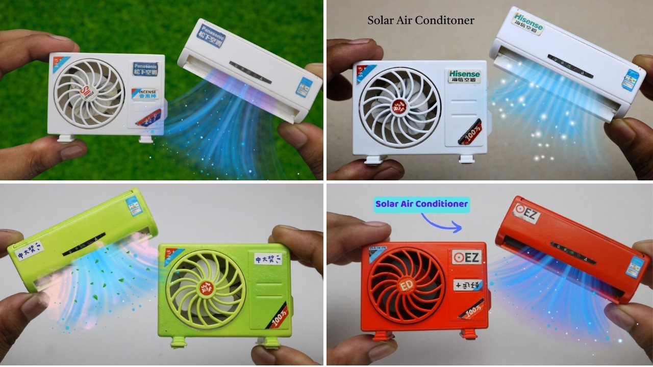 Top 4 Miniature Air Conditioner Unboxing & Real Test ️ Best Solar AC ...