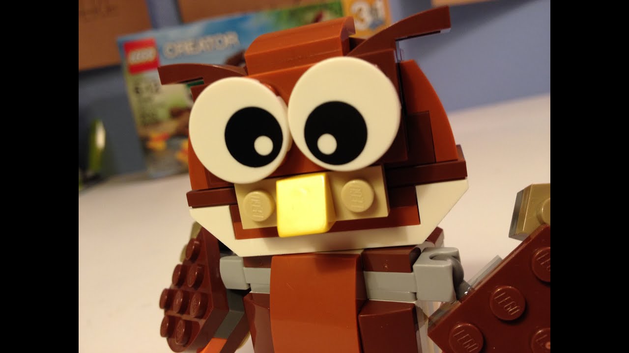 Lego Creator set: Park animals: Part 2, Owl - YouTube