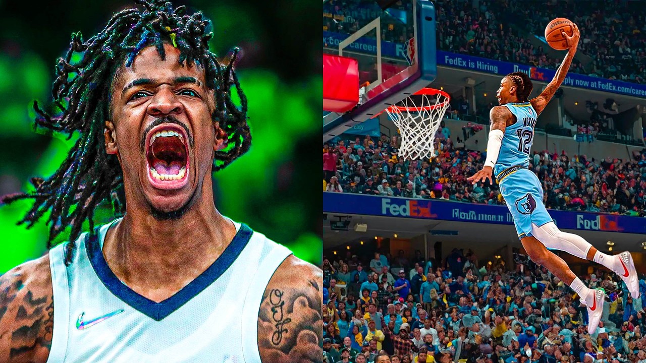 Ja Morant's Most ATHLETIC Dunks Ever ! - YouTube