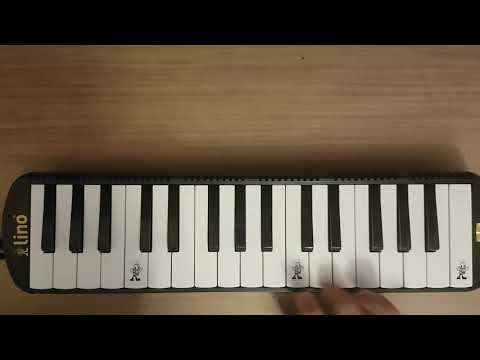 Üsküdara Gideriken (Kâtibim) Melodika ile çalımı (notalar açıklamada)