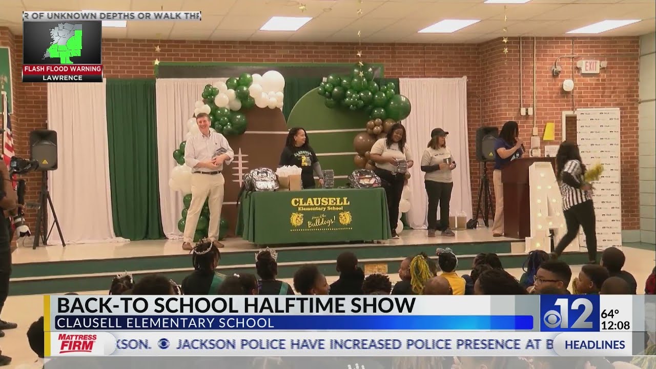 Clausell Elementary hosts Back to School Halftime Show - YouTube