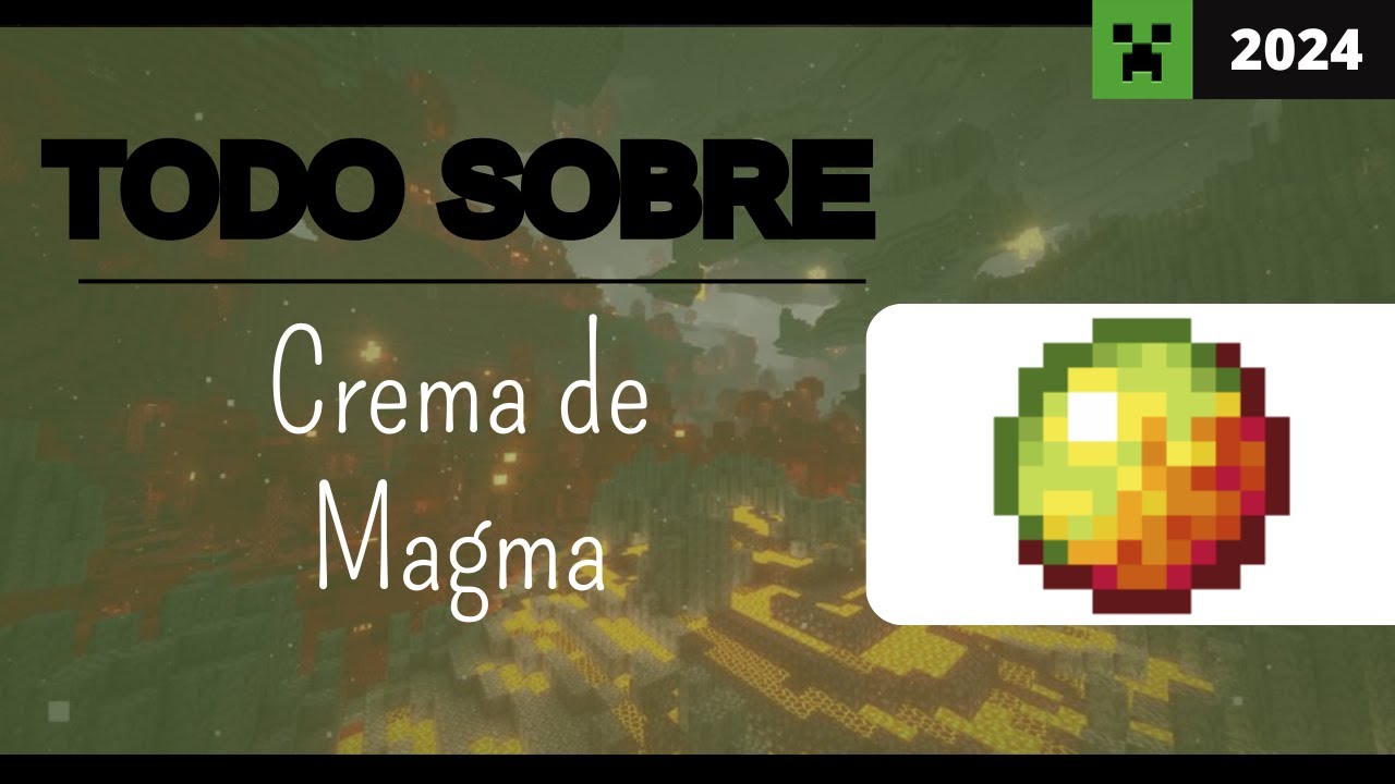 COMO conseguir CREMA DE MAGMA en Minecraft 👉 Que es? Para que sirve ...