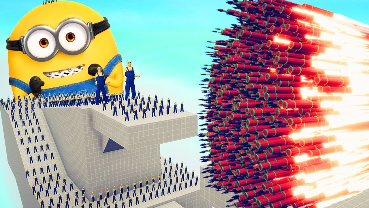 100x MINIONS + 2x GIANT vs MULTI ARROWS 1 | Totally Accurate Battle ...