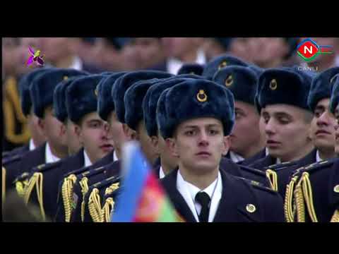 Naxçıvan hərbçiləri Zəfər paradında keçid edib