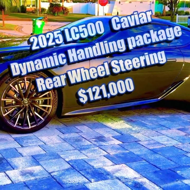 2025 LC500 Caviar $121,000 Dynamic Handling package With Rear Wheel ...