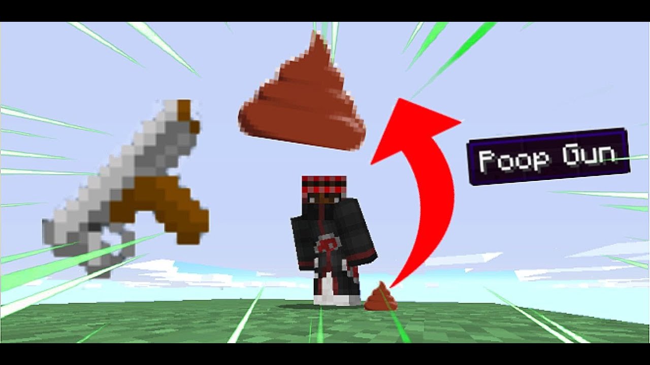 Minecraft But, I Have A POOP GUN. . . - YouTube