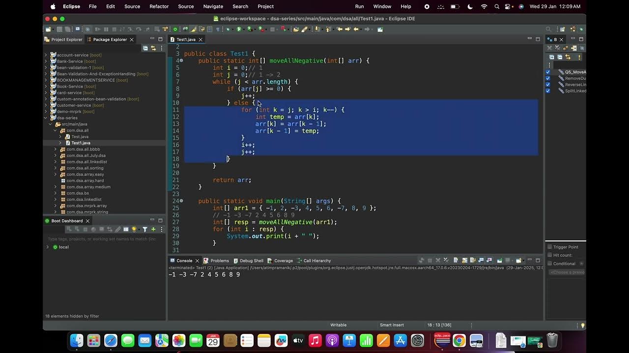 Move all Negative Number - YouTube