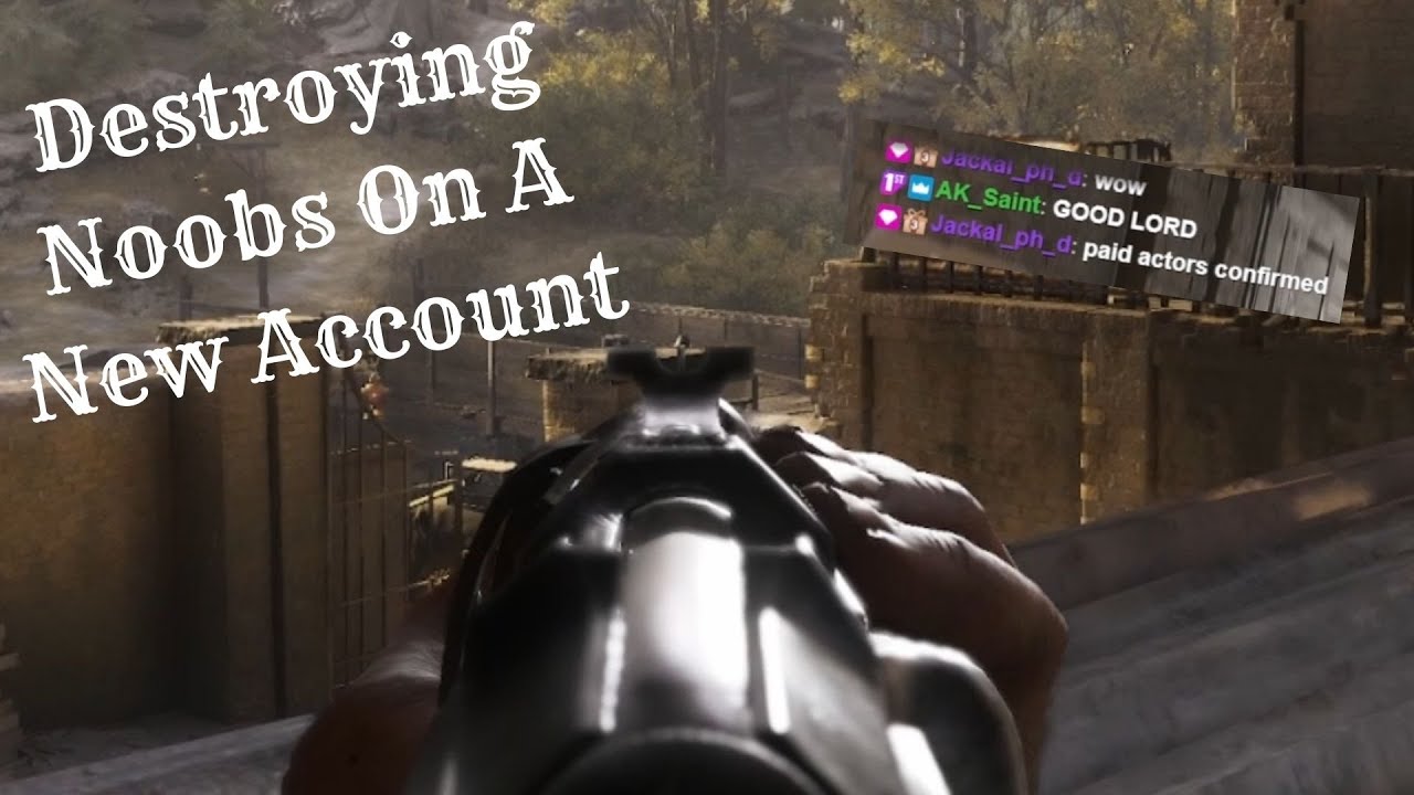 Killing noobs on a new account for 8 minutes and 27 seconds - YouTube