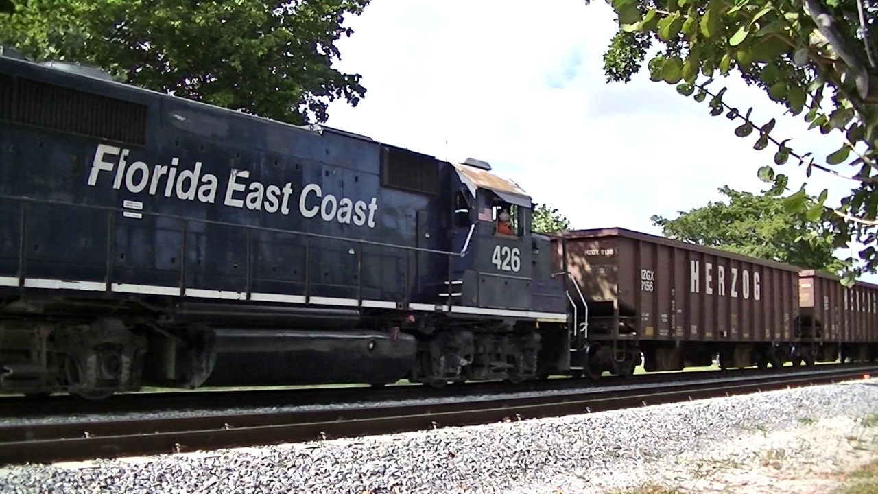 FEC Freight Train 2238 - YouTube