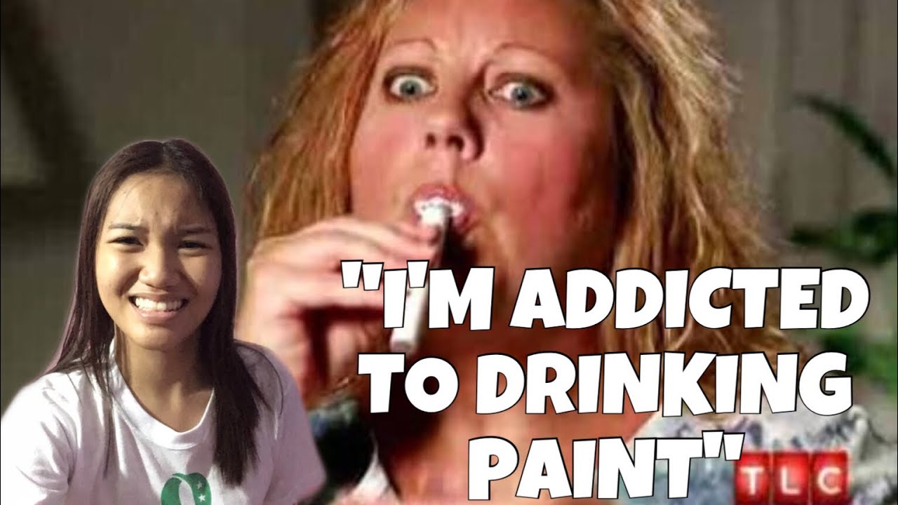 WOMAN ADDICTED TO DRINKING PAINT - YouTube