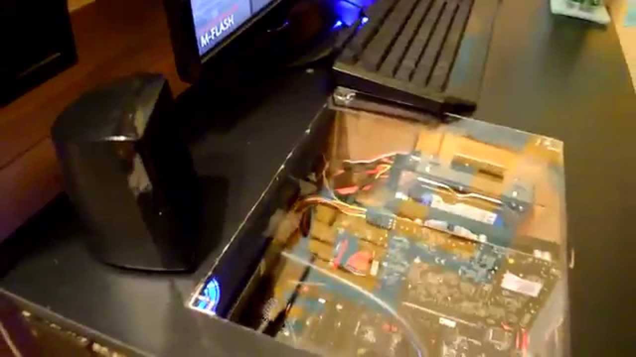 In Desk Water Cooled PC - Custom Build - YouTube