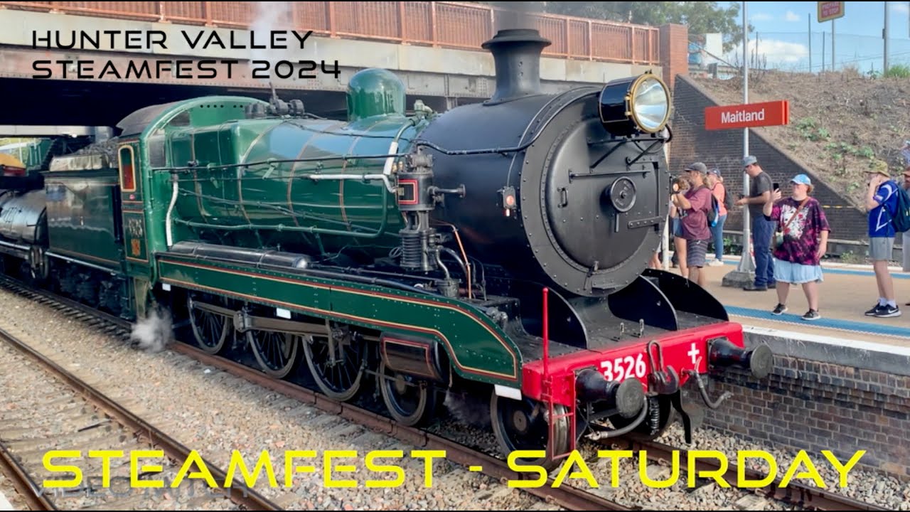 Hunter Valley Steamfest 2024 - Saturday Afternoon’s Trains - YouTube