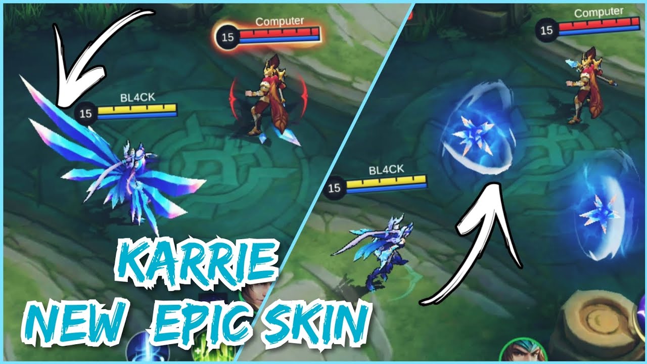 Karrie epic skin - Quick review of skin and effects - YouTube