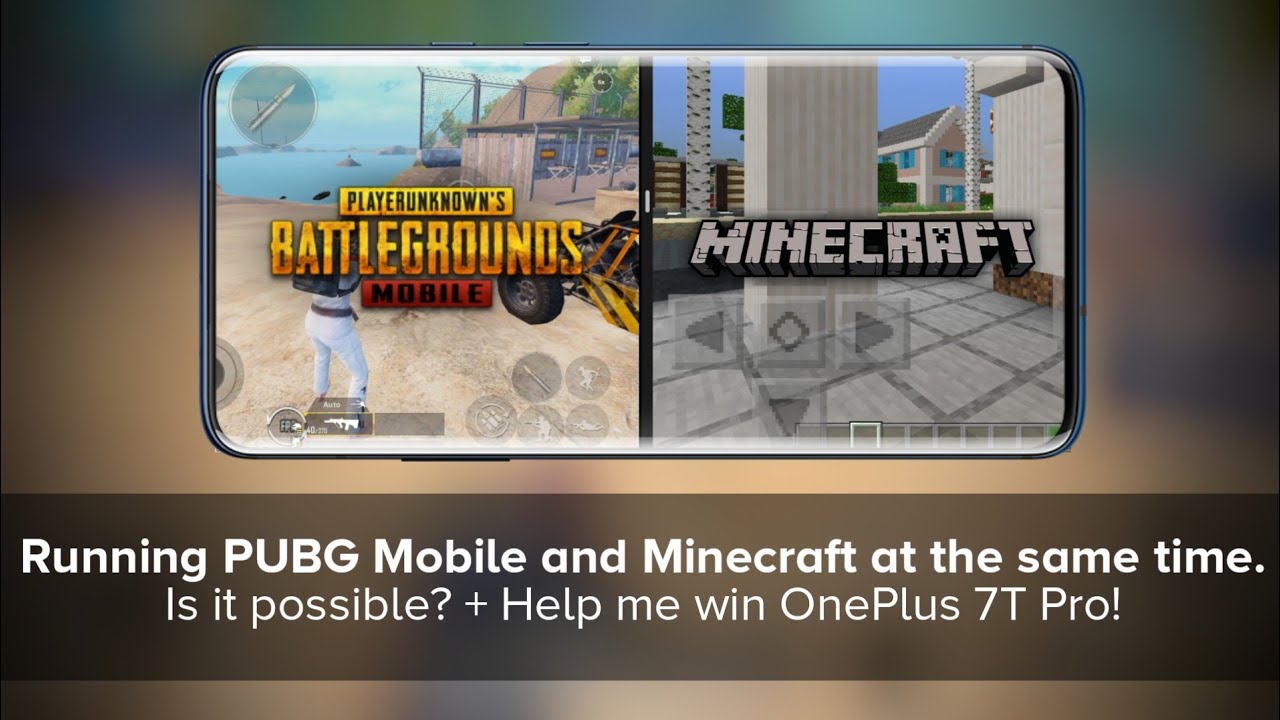 Playing PUBG Mobile and Minecraft at the same time! - YouTube