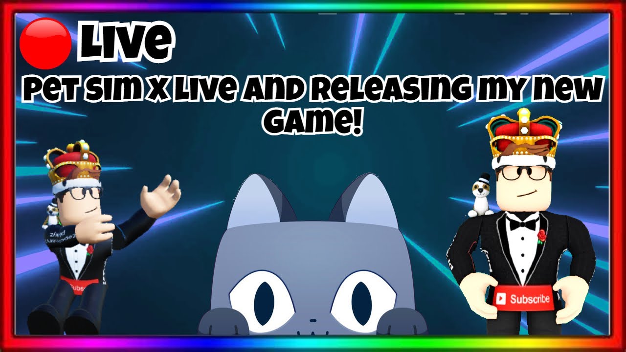 🔴 Pet sim x live and releasing my game soon!! 🔴 - YouTube