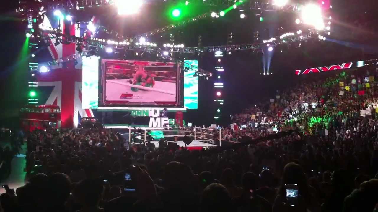 John Cena Entrance WWE Raw London O2 Arena 16/4/12 - YouTube