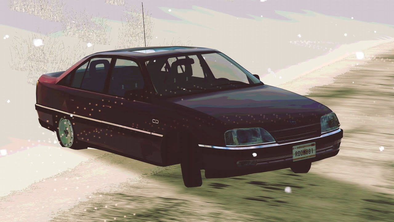 Opel Omega Winter Drift BeamNG Drive - YouTube