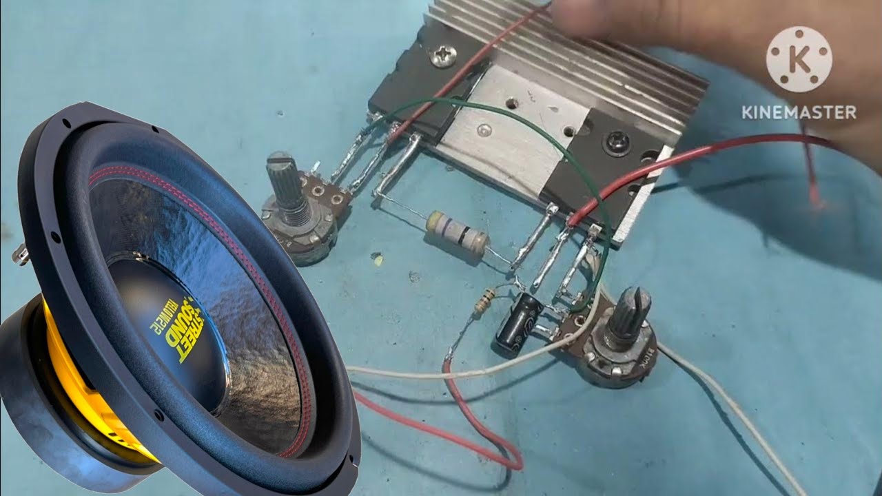 Dual NPN Transistor DIY Heavy Bass Powerful Amplifier Using Transistor ...