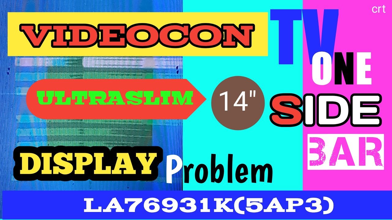#Videocontv#Display_problem. How to solve videocon crt tv display ...