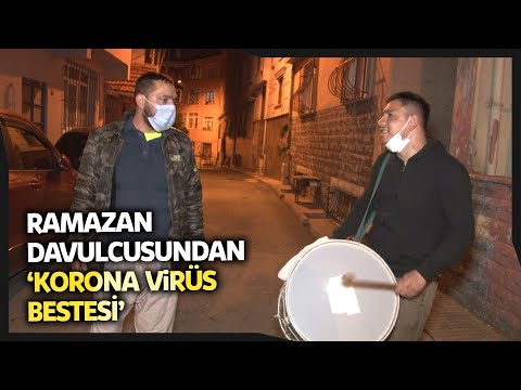 İstanbul’da Ramazan Davulcusundan ‘Korona Virüs Bestesi’